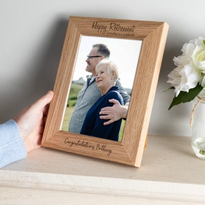 Retirement Photo Frame - Personalised Retirement Frame - Retirement ...