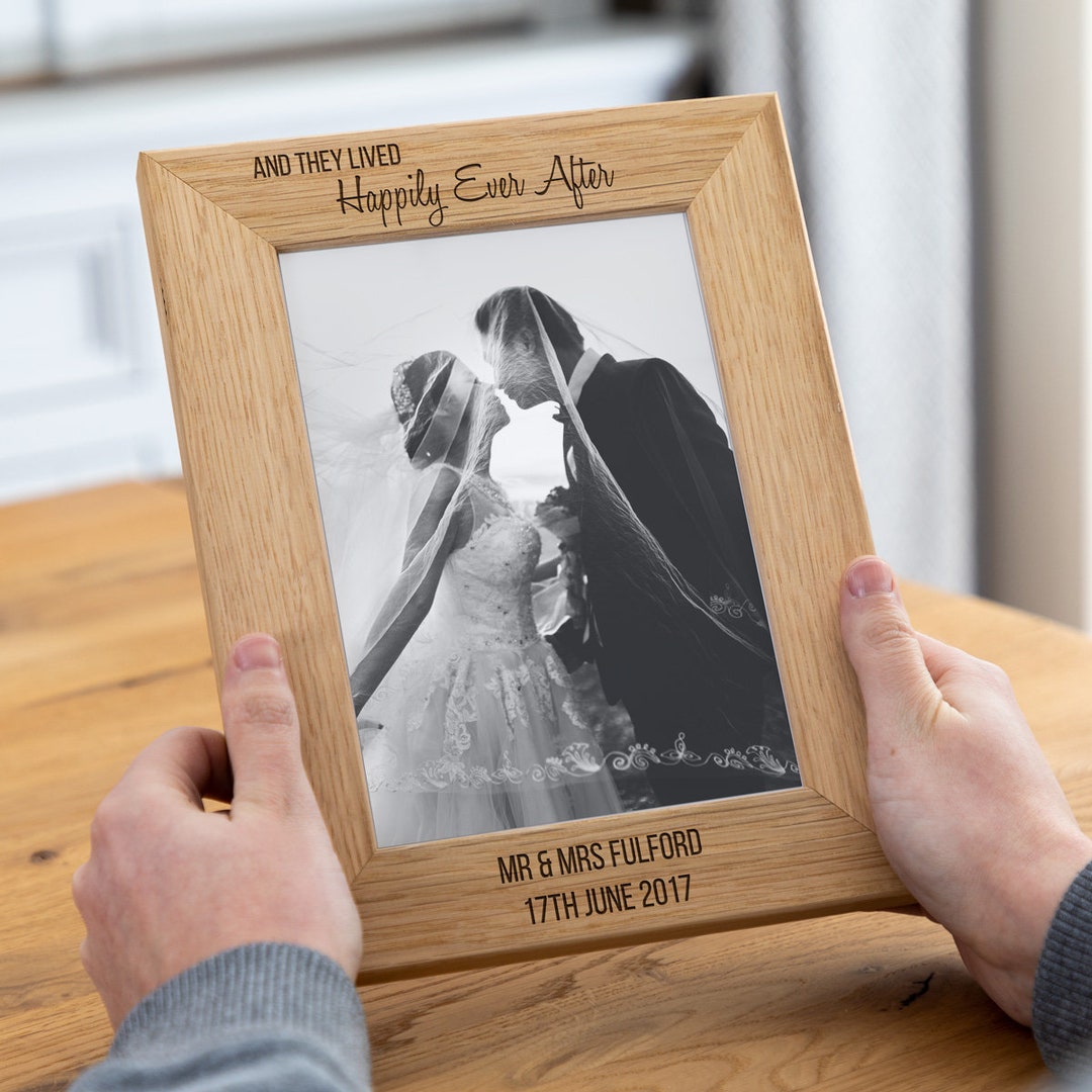 Wedding Photo Frame - Personalised Wedding Frame - Wedding Gifts for ...
