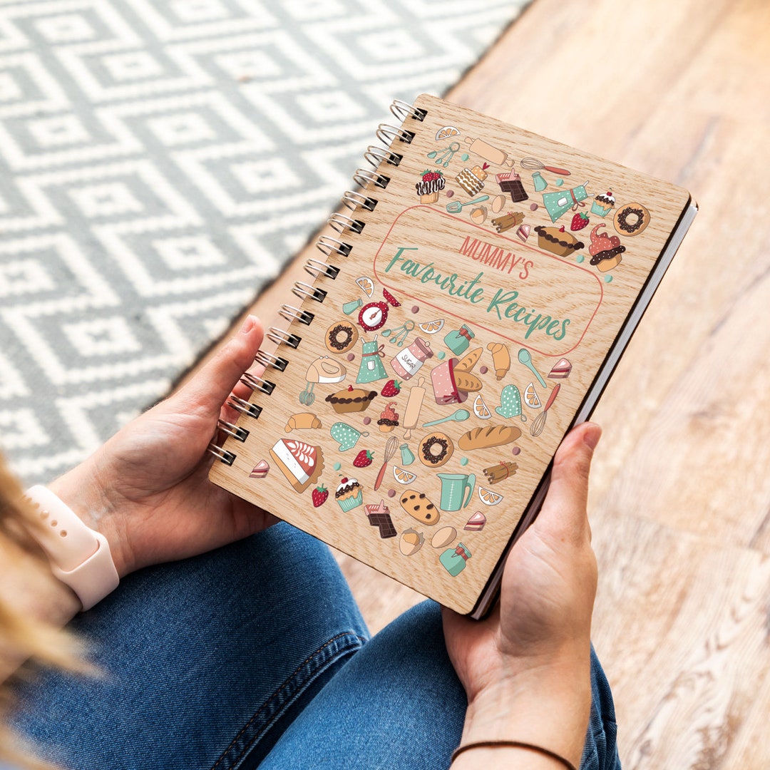 Personalised Baking Recipe Book - Recipe Journal - Recipe Notebook ...