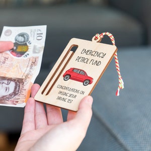 Money Gift Holder - Driving Lessons Fund Gift - New Car Fund - Driving ...