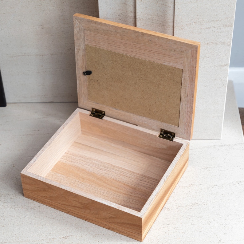 Photo Keepsake Box Personalised Birthday Oak Picture Box - Etsy