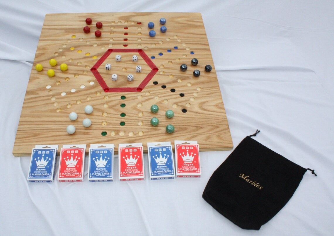 Aggravation Game 4 & 6 Player Double Sided 15 X 15 | Etsy