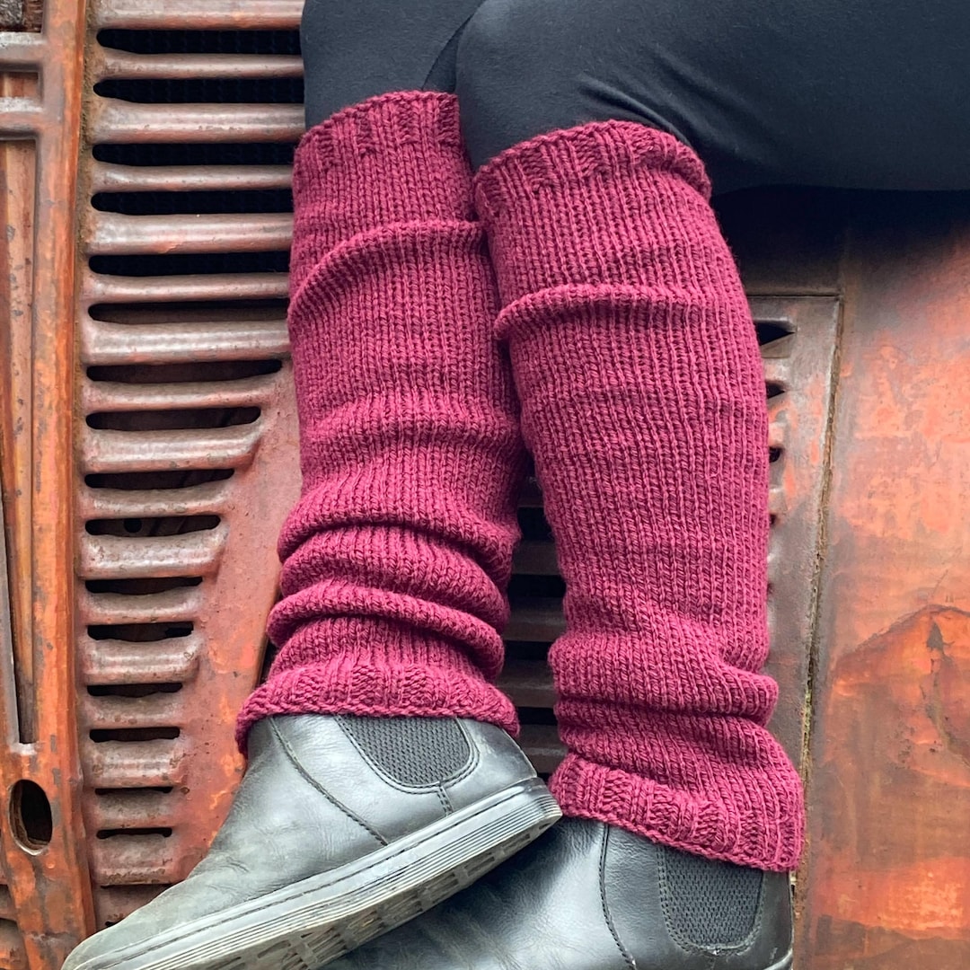 Knit Pattern for the Long Leg Warmers. Easy Knitting Pattern. Leg ...