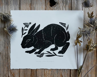 Lucky Rabbit in Black and White First Edition Signed and Numbered ...
