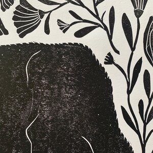 Large Cow Black Block Print Farmhouse - Etsy