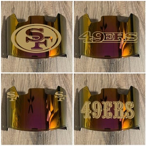49ers Gold Helmet Visor - Etsy