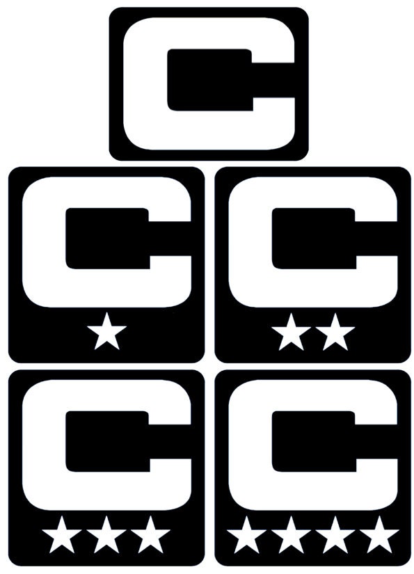 Black Captain Patch Jersey C Style Football Helmet Decal - Perfect for ...