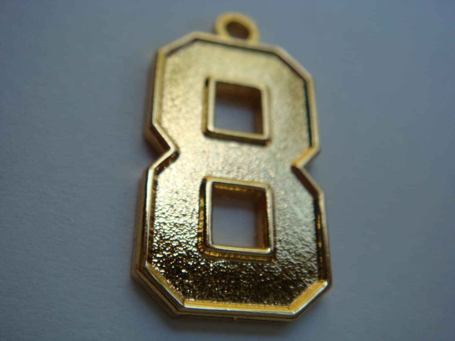 Number 8 Jersey Style Sports Necklace Charm Pendant 0.8 - Etsy