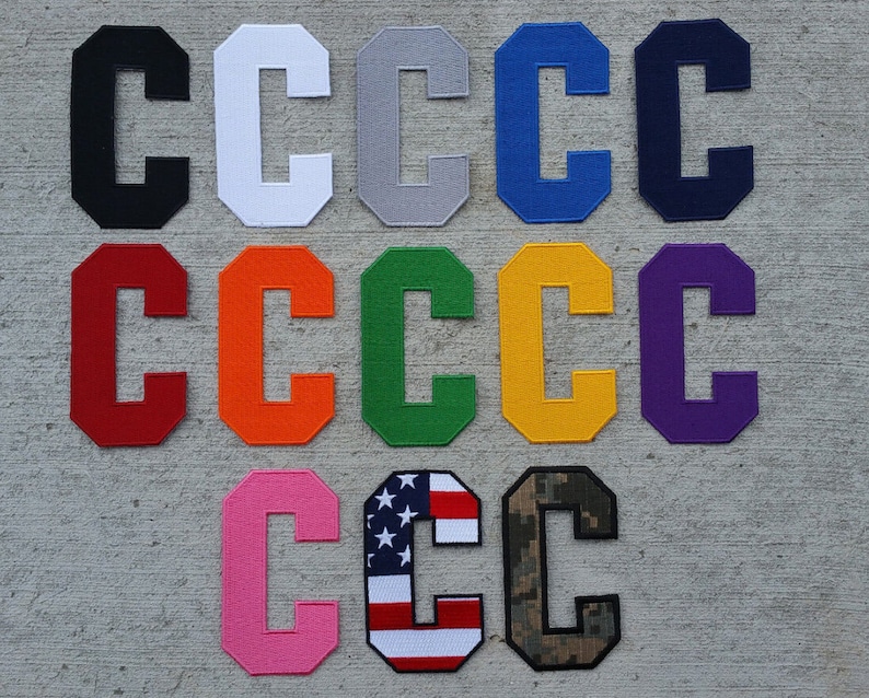 Pick Your Color - Captain C Alternate A Patch IRON ON - Hockey Style ...
