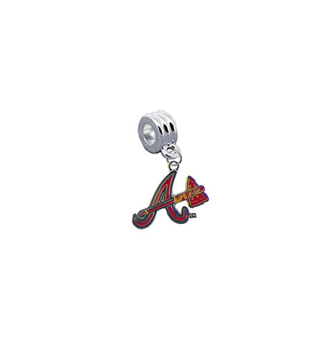 Atlanta Style 2 Baseball European Charm for Bracelet, Necklace & DIY ...