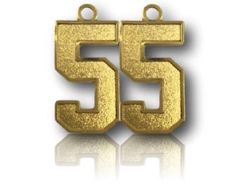 Number 55 Necklace - Etsy
