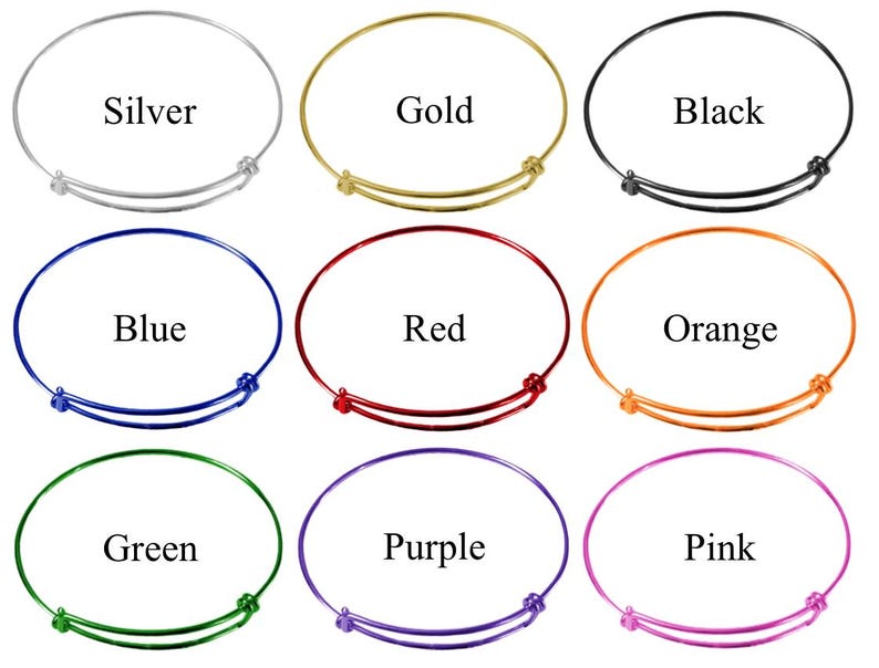 Nebraska State Wire Expandable Bangle Bracelet - Customize Your ...