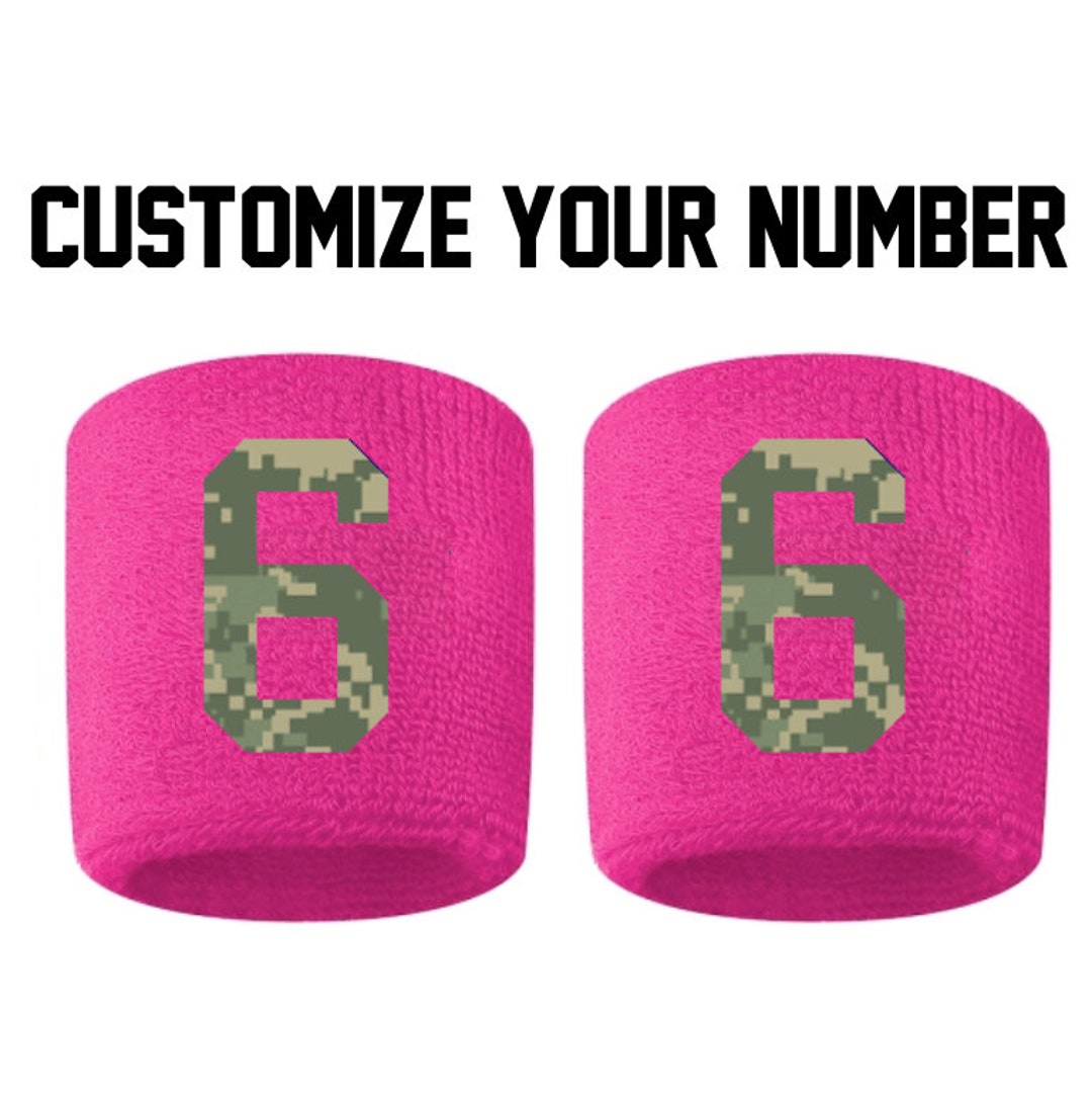 Pick Your Number HOT PINK W/ CAMO Camouflage Custom Embroidered ...