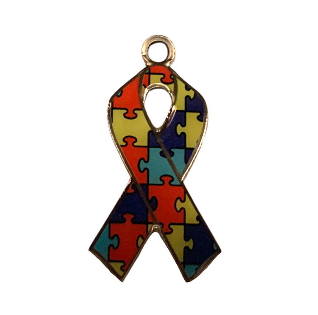 Puzzle Piece Cinta CHARM Autism Awareness for Bracelet Necklace & Diy ...