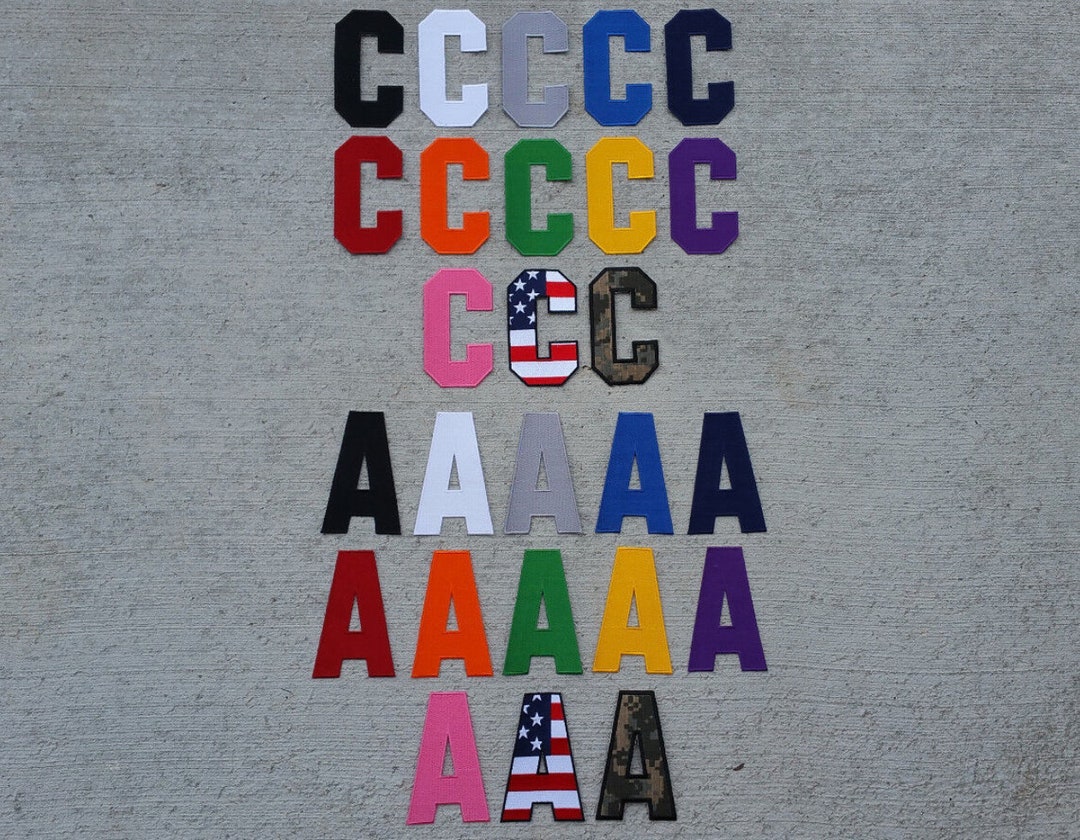 Pick Your Color - Captain C Alternate A Patch IRON ON - Hockey Style ...