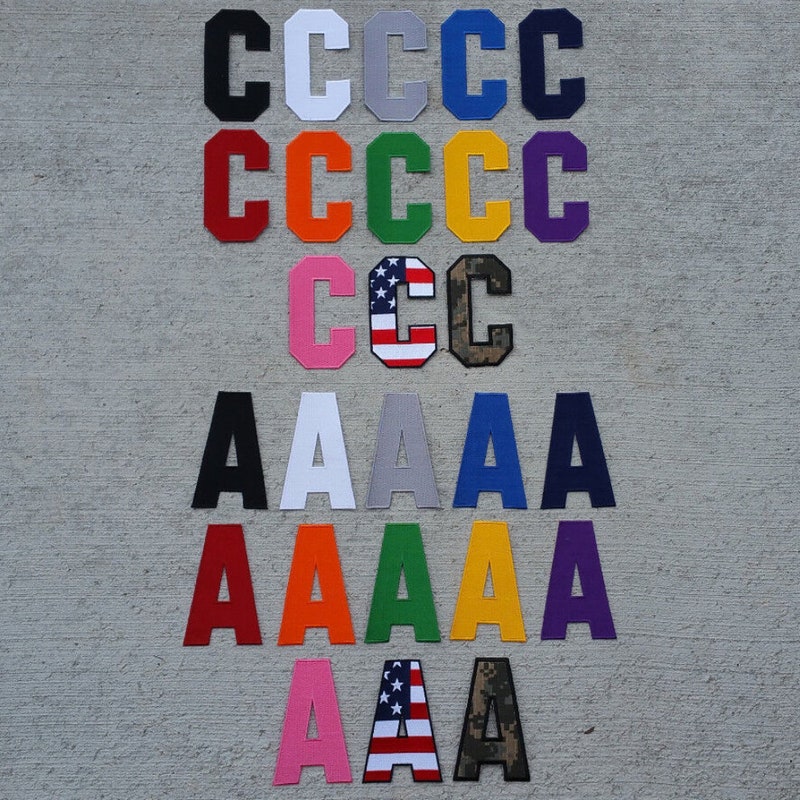 Twill Iron on Letter - Etsy