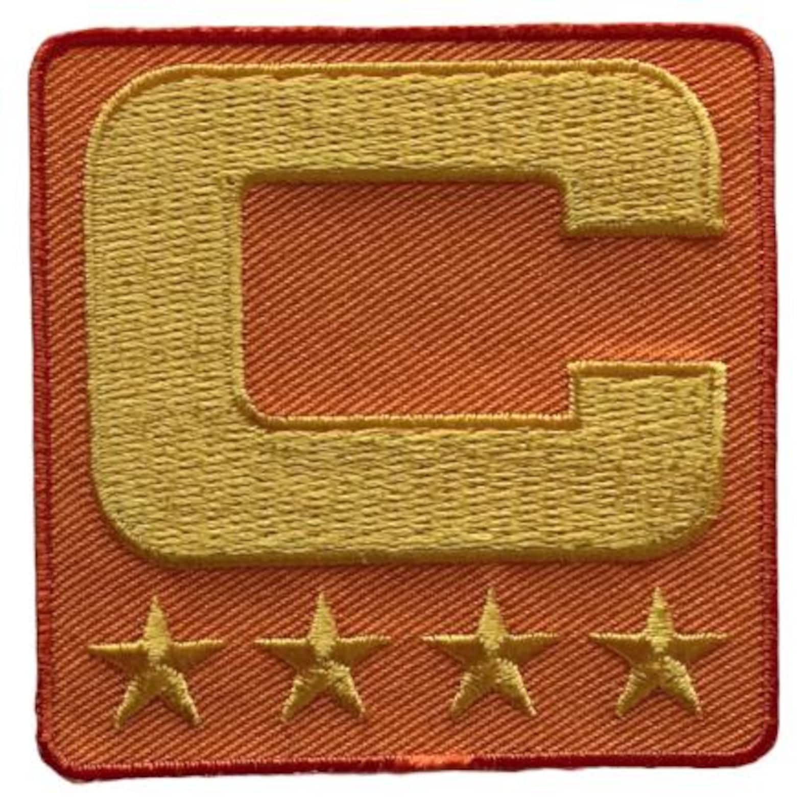 ORANGE Captain C Patch W/ Stars Iron on Jersey - 2026 Football Captains ...