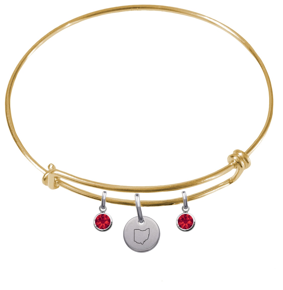 Ohio State Logo Gold Wire Expandable Bangle Bracelet Pick | Etsy