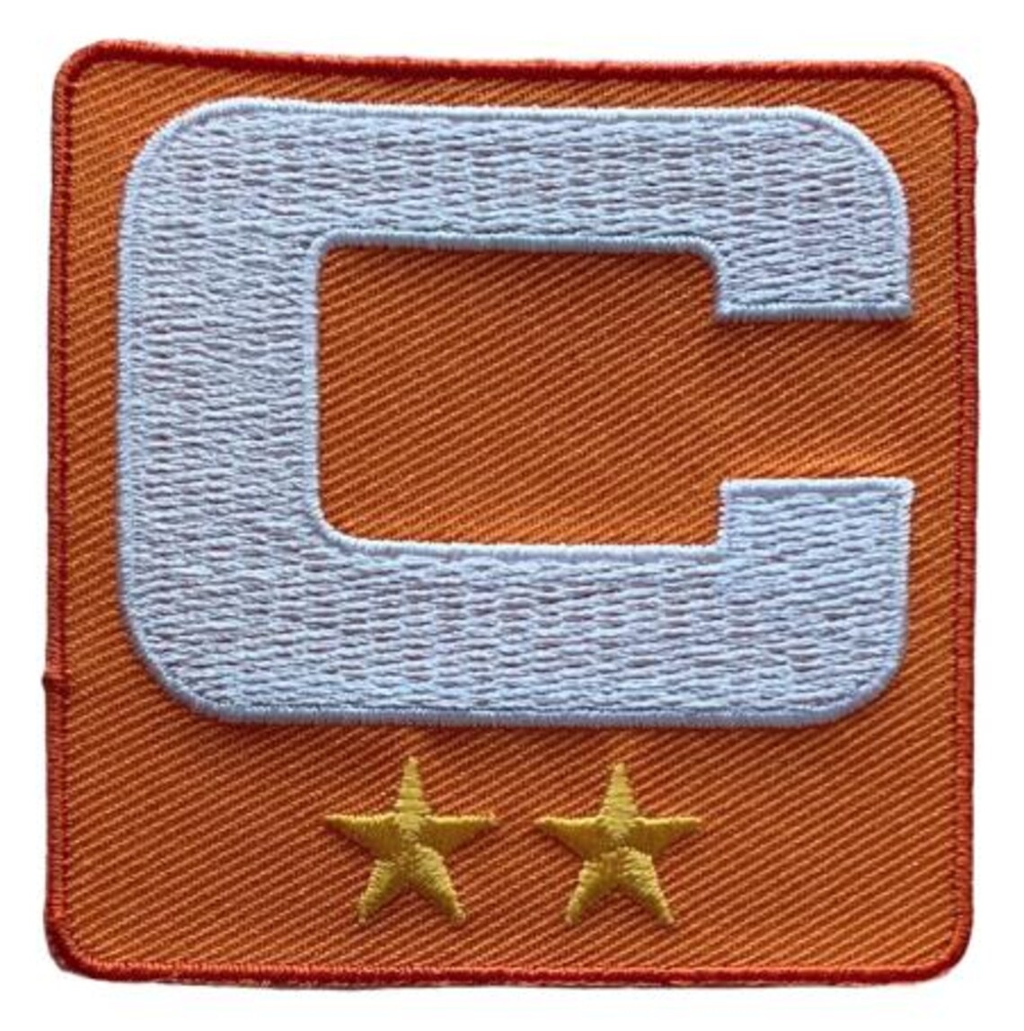ORANGE Captain C Patch W/ Stars Iron on Jersey - 2026 Football Captains ...