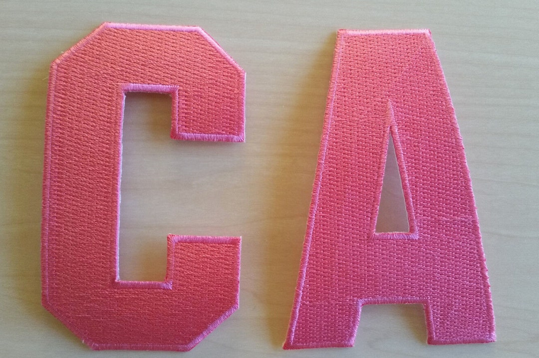 PINK Captain C Alternate A Patch IRON ON - Hockey Style Captains Patch ...