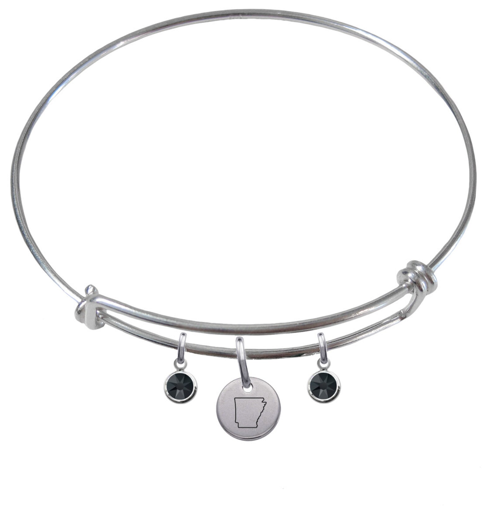 Arkansas State Wire Expandable Bangle Bracelet - Customize Your ...