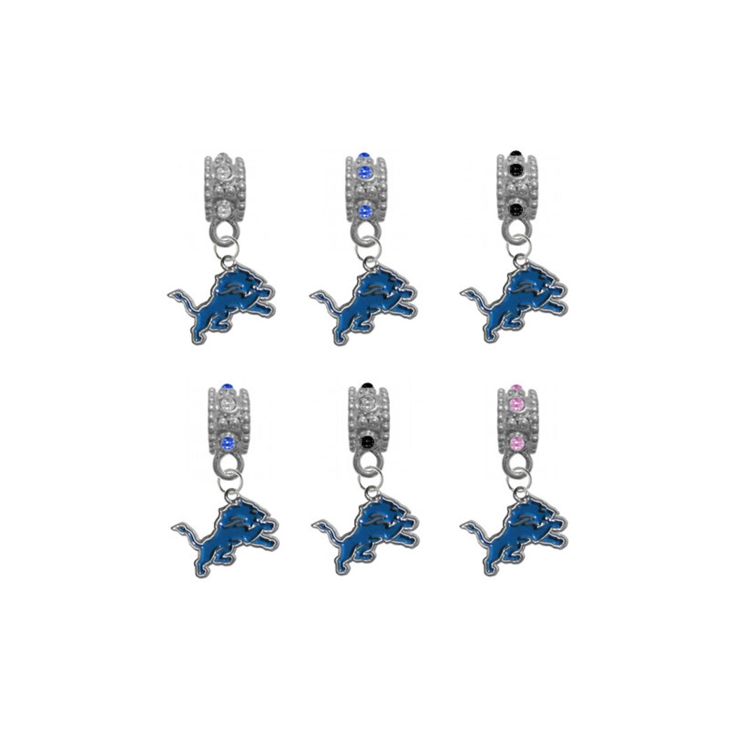 Detroit European Bracelet Bead Charm W/ Rhinestone Gem (pick Your Color ...