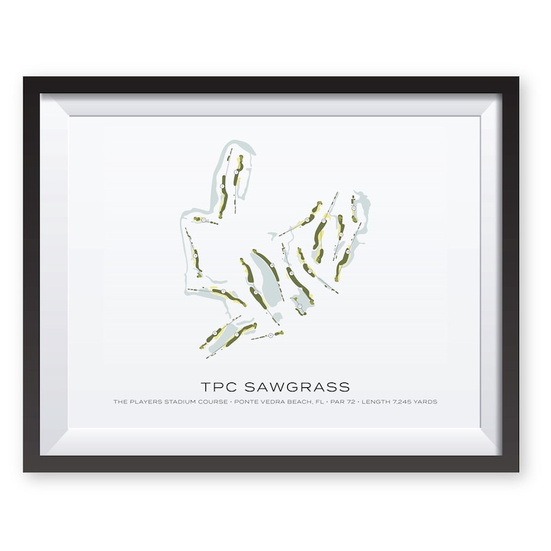 TPC Sawgrass Course Map (digital) - Etsy