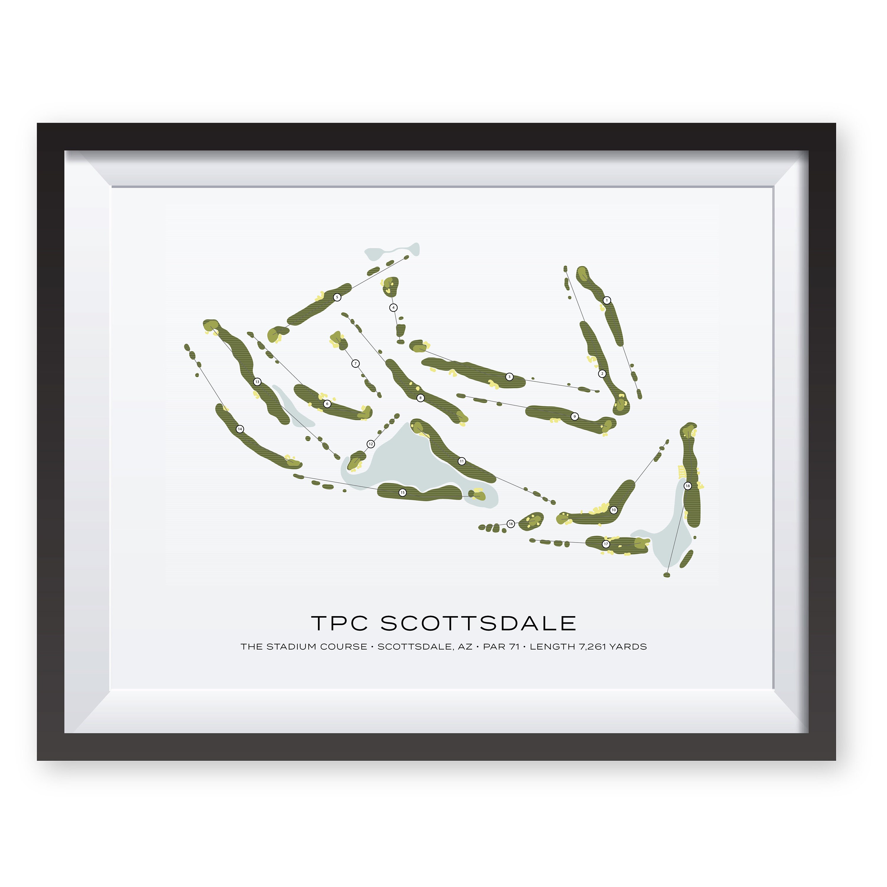 TPC Scottsdale Course Map digital - Etsy