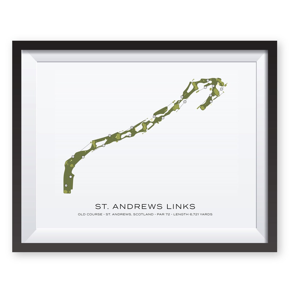 St Andrews Old Course Map (digital) - Etsy