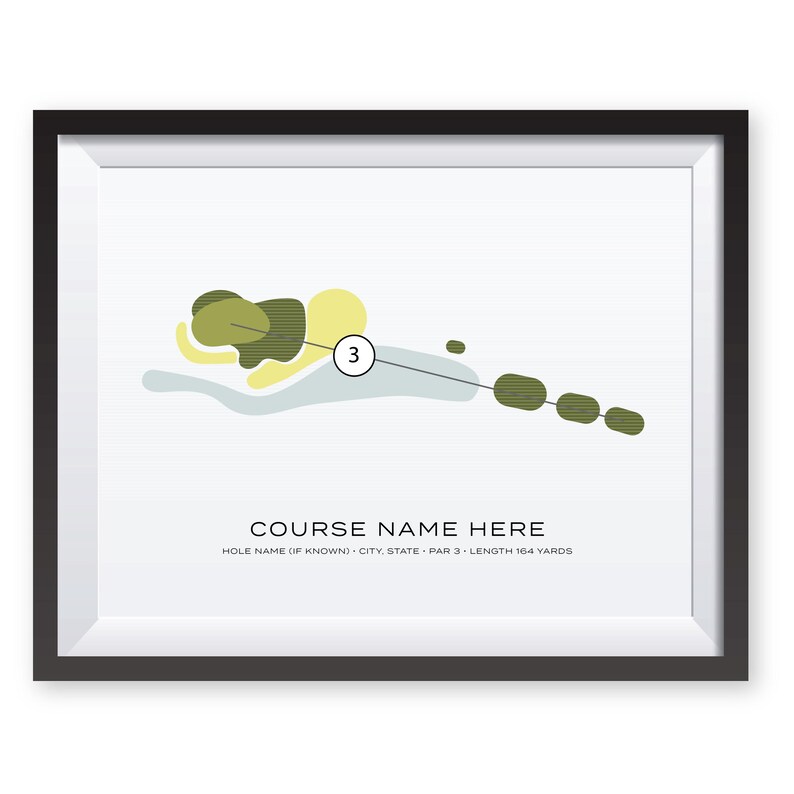 Custom Hole-in-one Golf Course Map (digital) - Etsy
