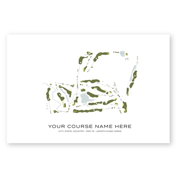 Golf Course Layout Prints - Etsy
