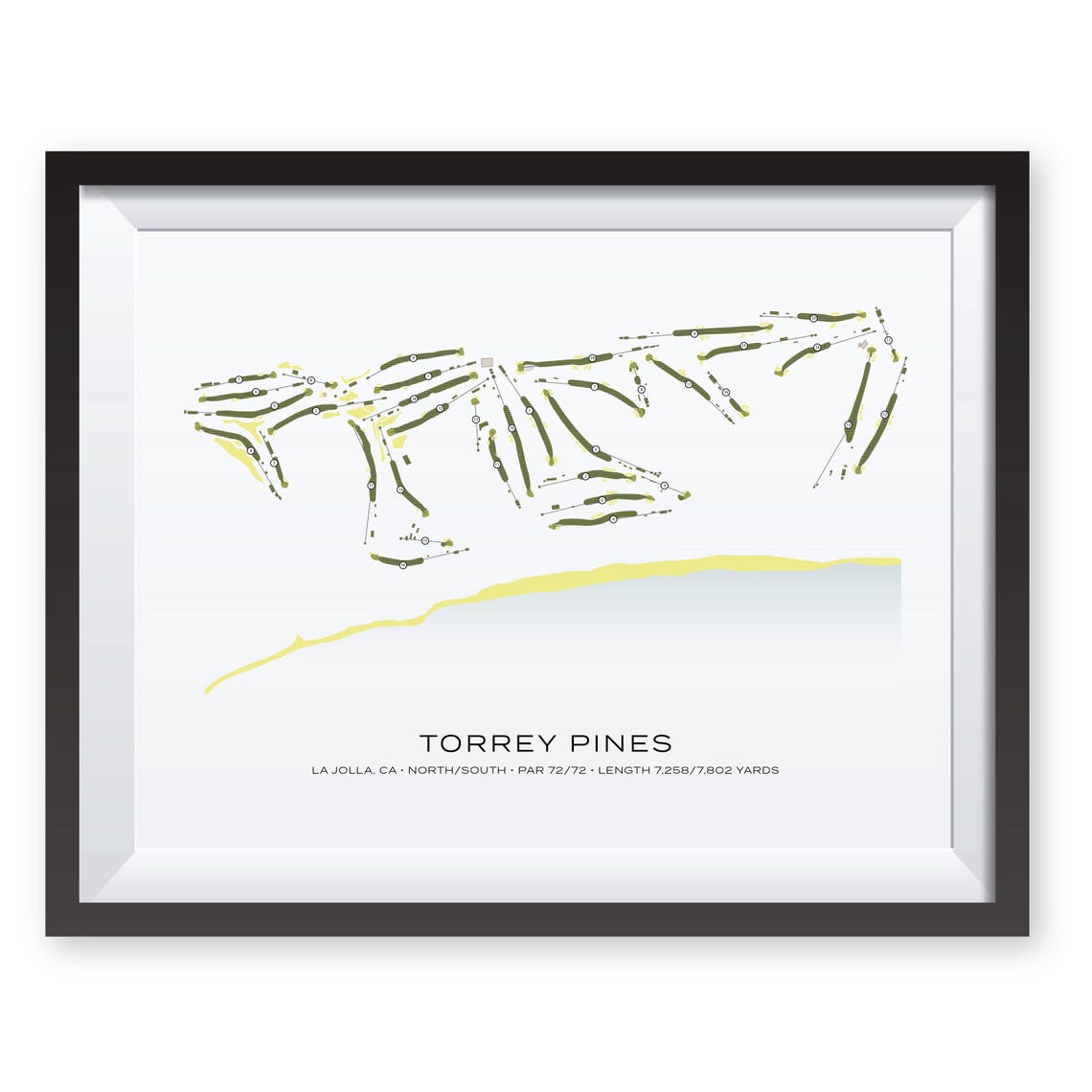 Torrey Pines Course Map (digital) - Etsy