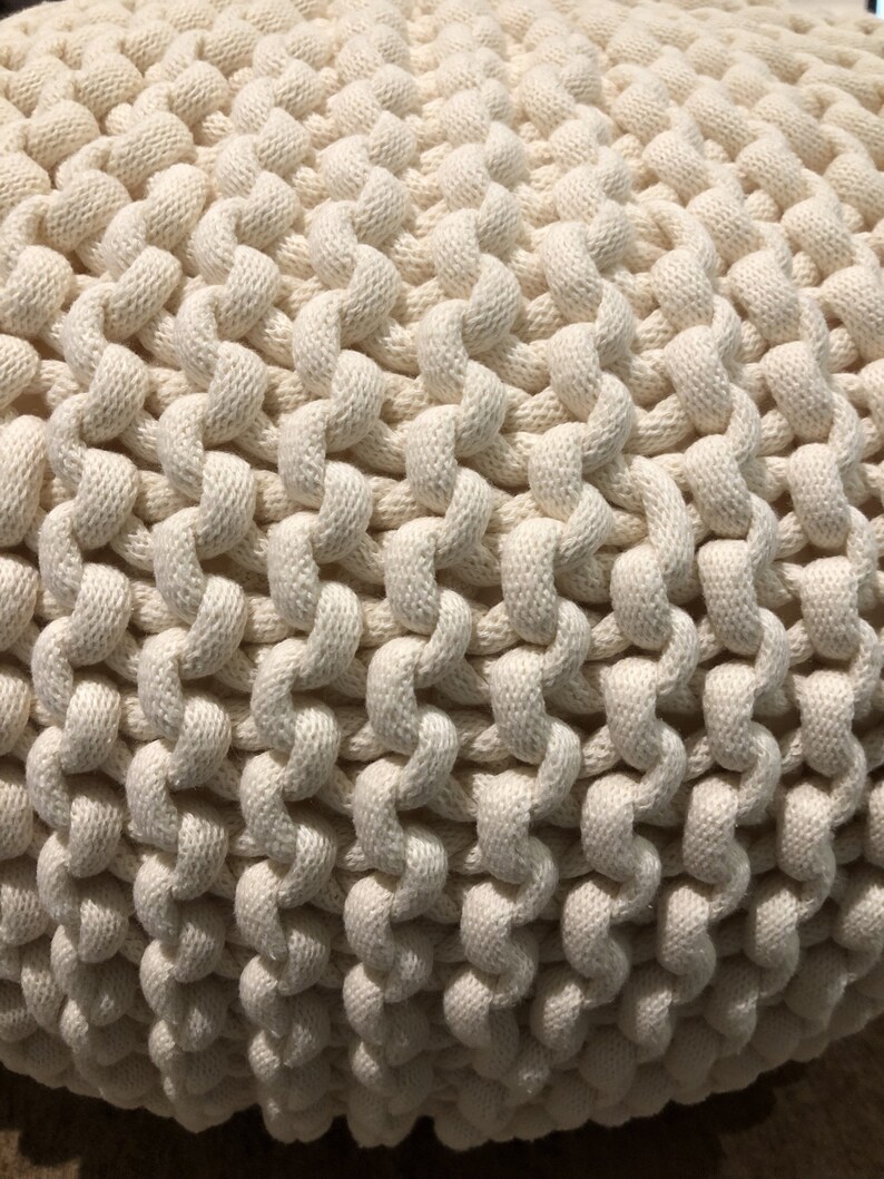 Knitted Pouf Pattern - Etsy