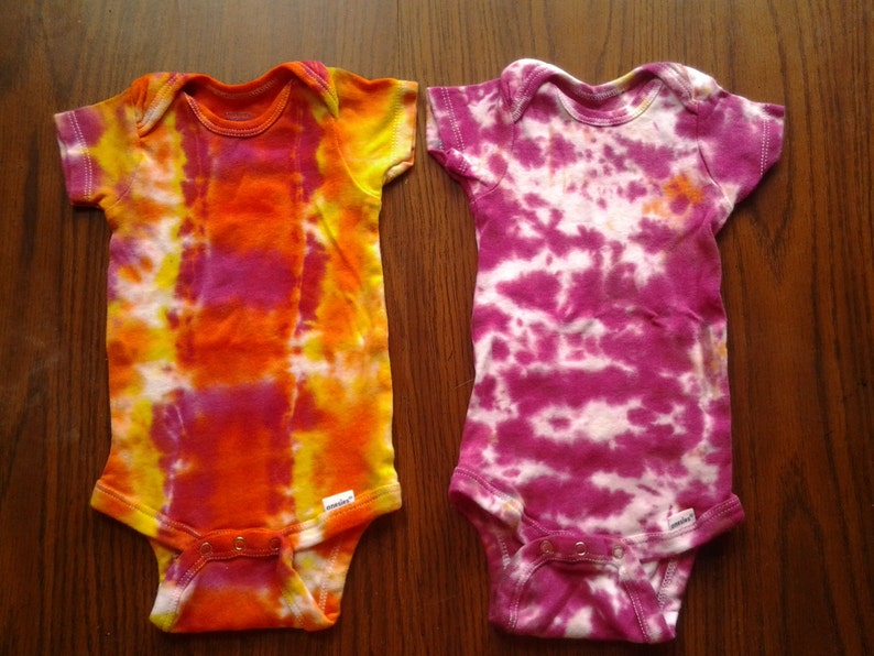 Tie Dye Baby Onesie, Set of 2, Size 6-9 Month - Etsy