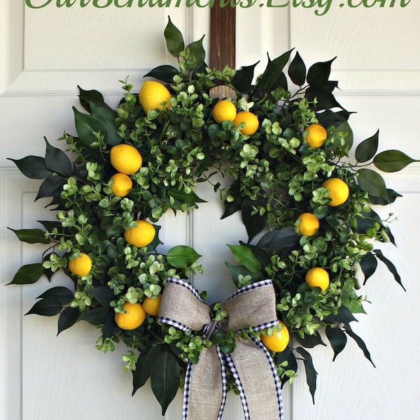 Lemon Wreath - Etsy