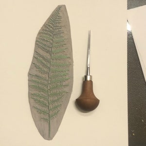 Fern Original Lino Cut Print - Etsy