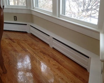New Custom Made to Order Baseboard Heater Covers. Rounded Recessed ...