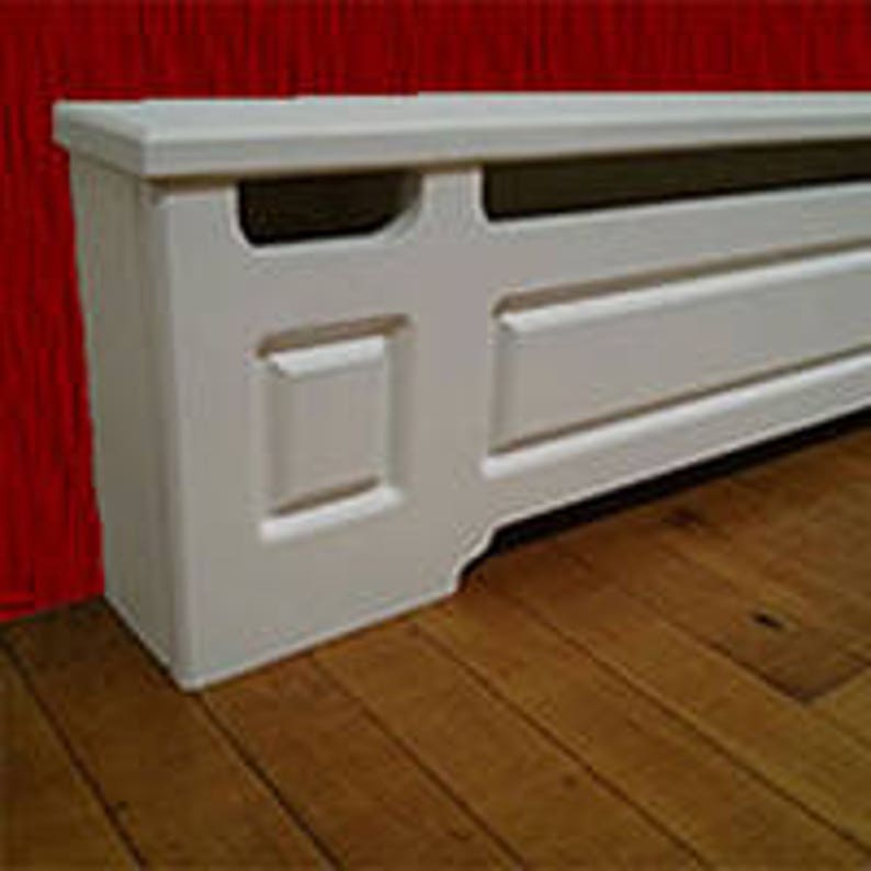 Custom Made to Order Baseboard Heater Covers. Double V Raised Panel ...