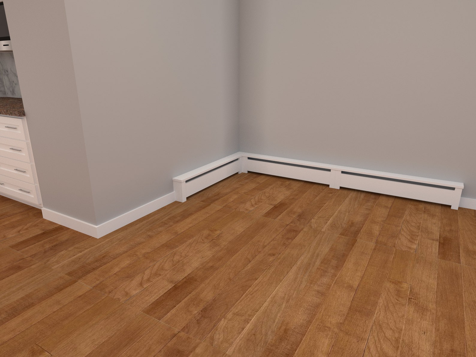 New Custom Made to Order Baseboard Heater Covers. Shaker Style. demo ...