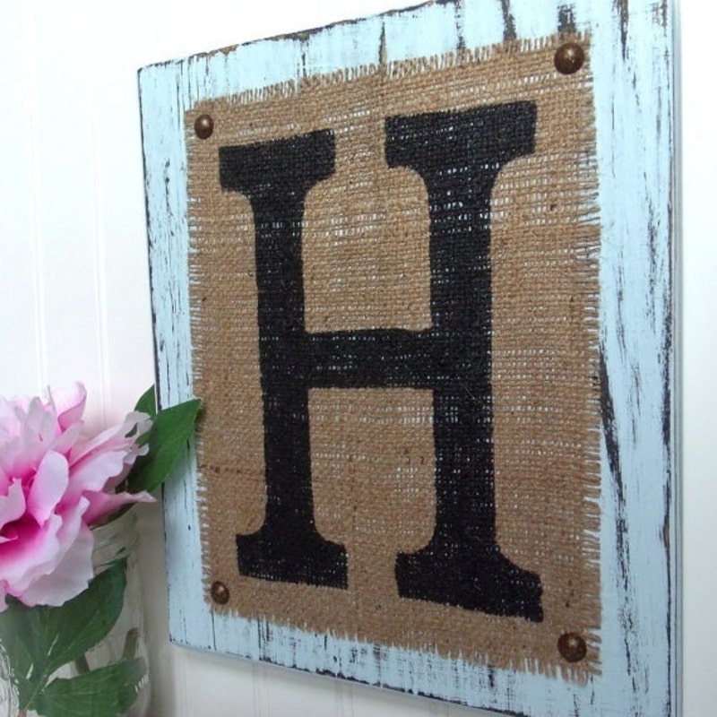 Burlap Letters - Etsy