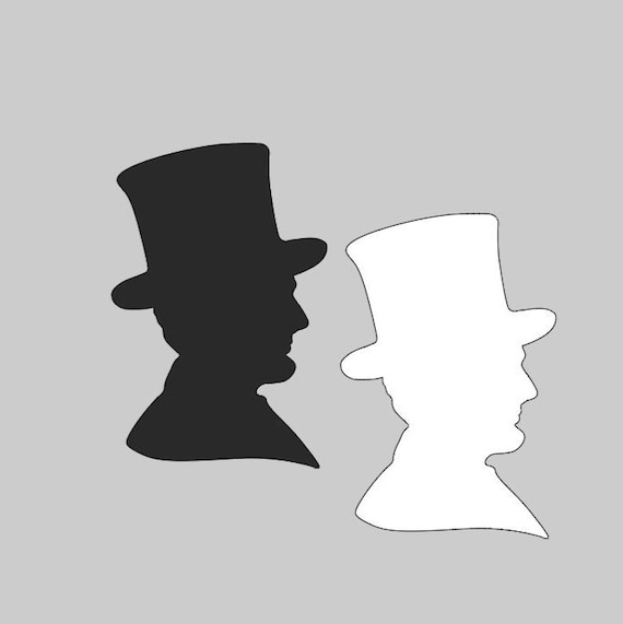 Abraham Lincoln Top Hat Coloring Page