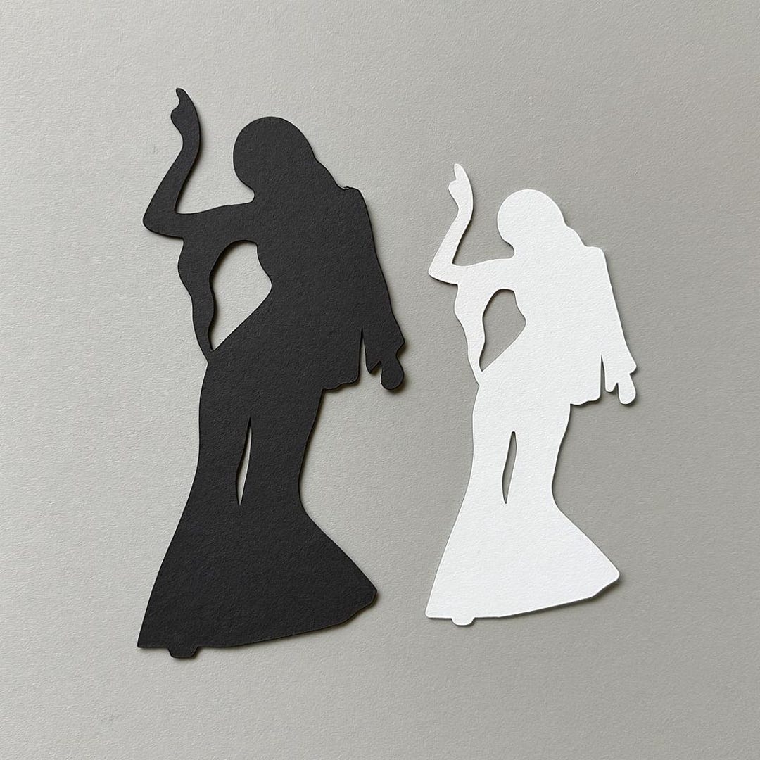 10 Dancer Silhouette Cutouts – Disco Party Decorations, Scrapbooking ...