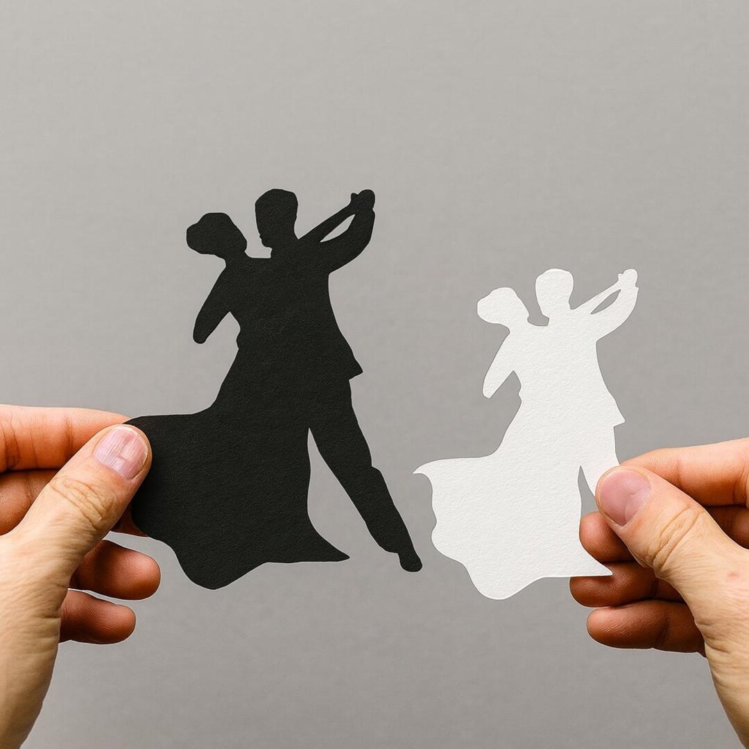 Ballroom Dancer Silhouette Cutouts – Tagboard Paper Craft Decorations ...