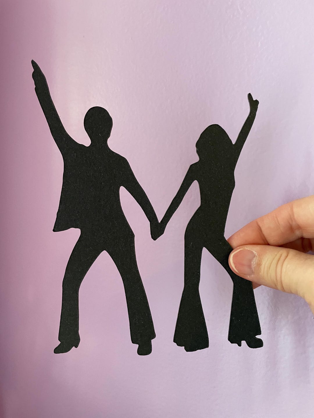 Disco Couple Die Cuts, 70s Dancing Silhouette, Paper Craft Cutouts - Etsy