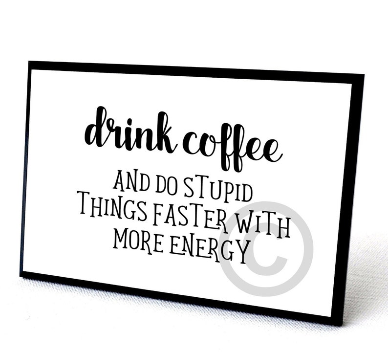 FUNNY Coffee Signs Coffee Humor Sign Coffee Plaque Gift for - Etsy