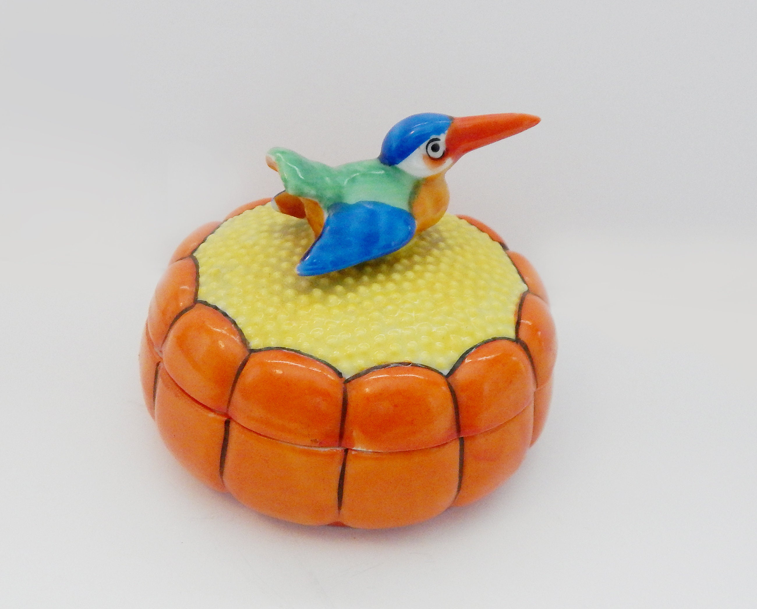 Vintage Ceramic Trinket Bird Box 4x4 - Etsy