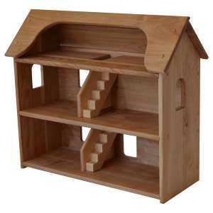 Handcrafted Natural Wooden Toy Dollhouse-waldorf Dollhouse-wooden Doll ...