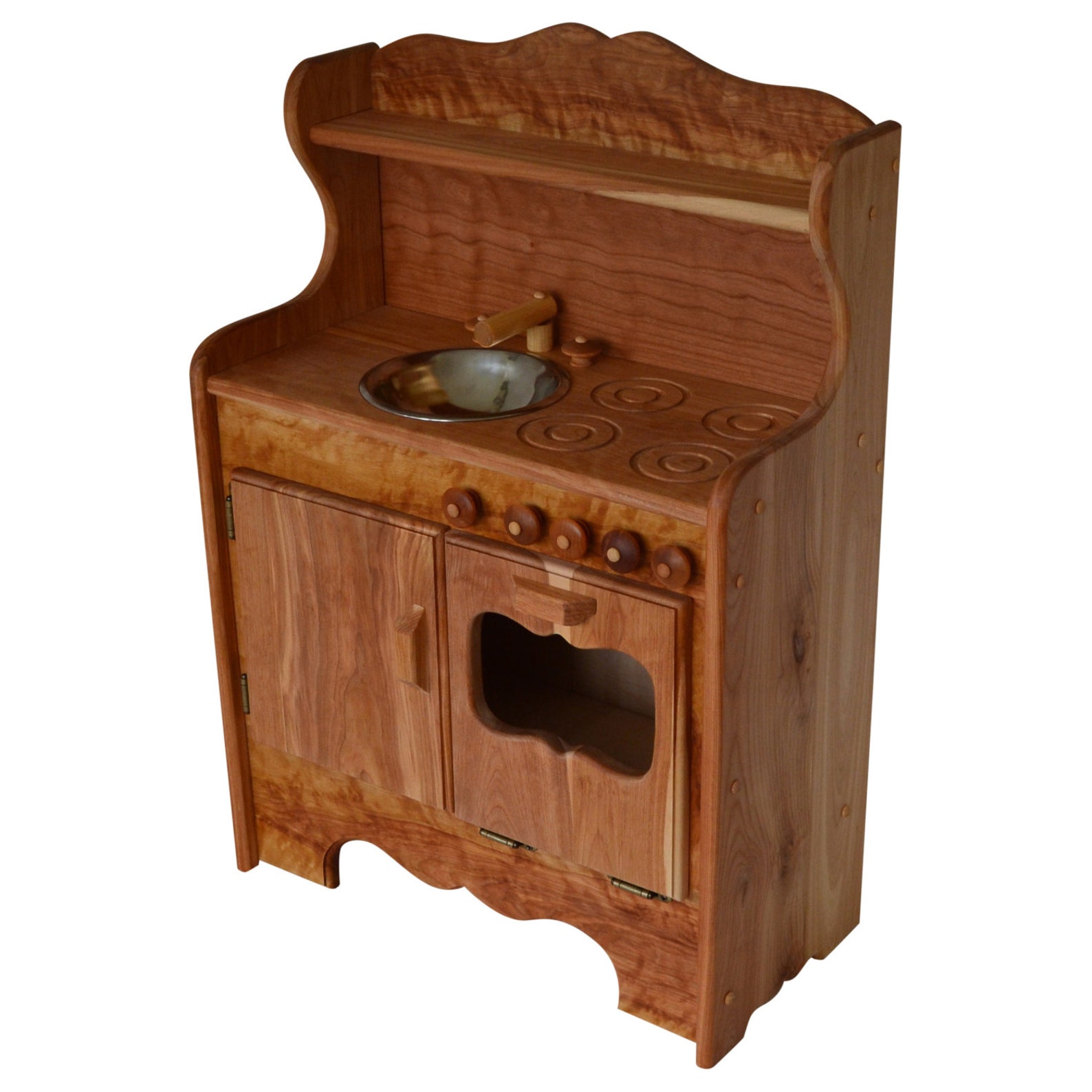 Natural Wooden Toy Play Kitchen-waldorf Toy Kitchen Wooden | Etsy