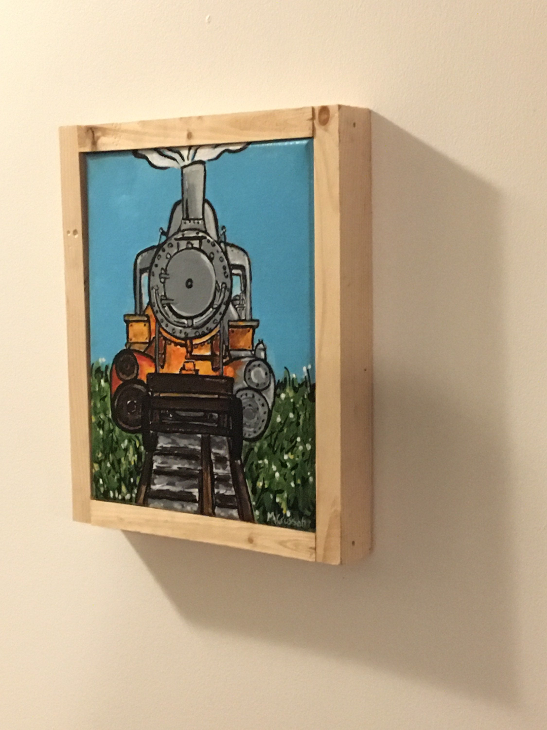 Steam Engine Painting the Little Engine That Could Original Train Art ...