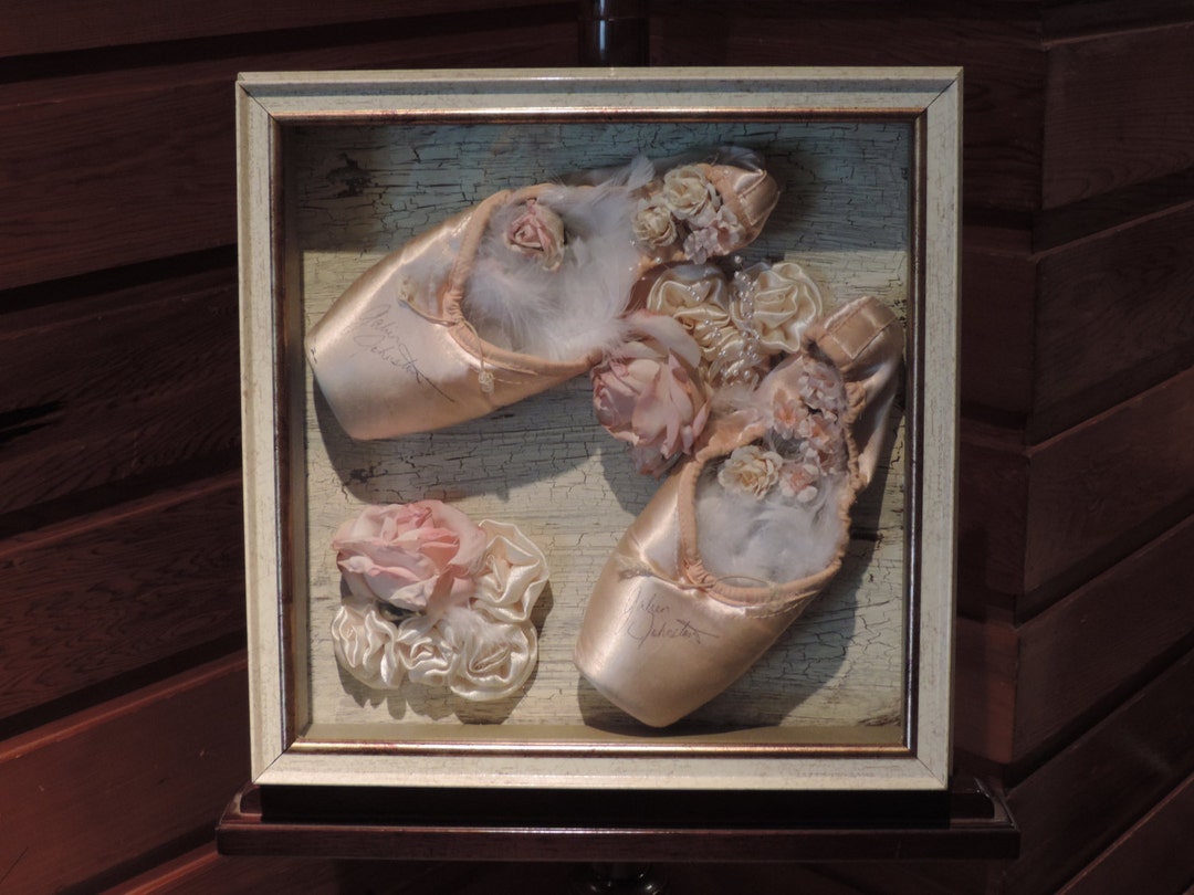 Ballet Slippers,shadow Box,vintage Ballet Slippers,vintage Slippers ...